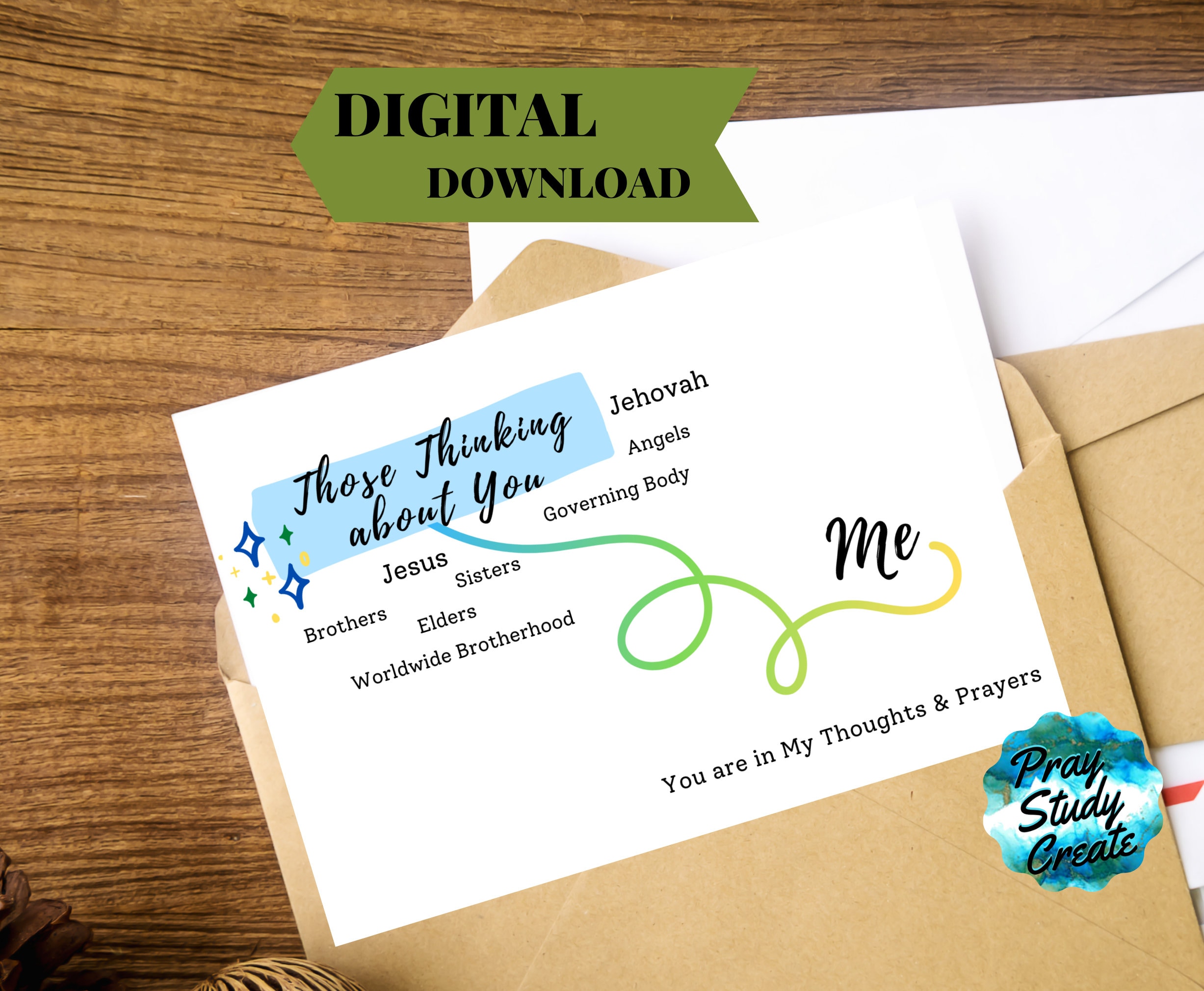 Printable Jehovah's Witness Thinking of You Greeting Card| JW Card ...