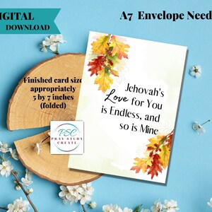 Printable Jehovah's Witness JW Greeting Card| Instant Download| 5x7 ...