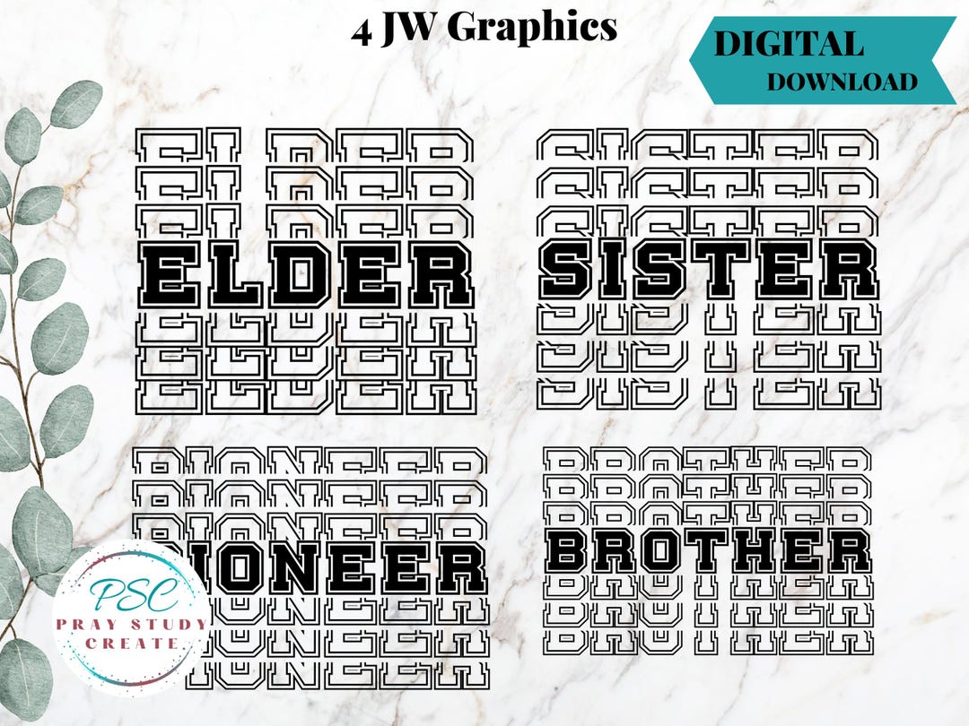 Digital Jehovah's Witness Pioneer, JW Elder, JW Sister, JW Brother ...