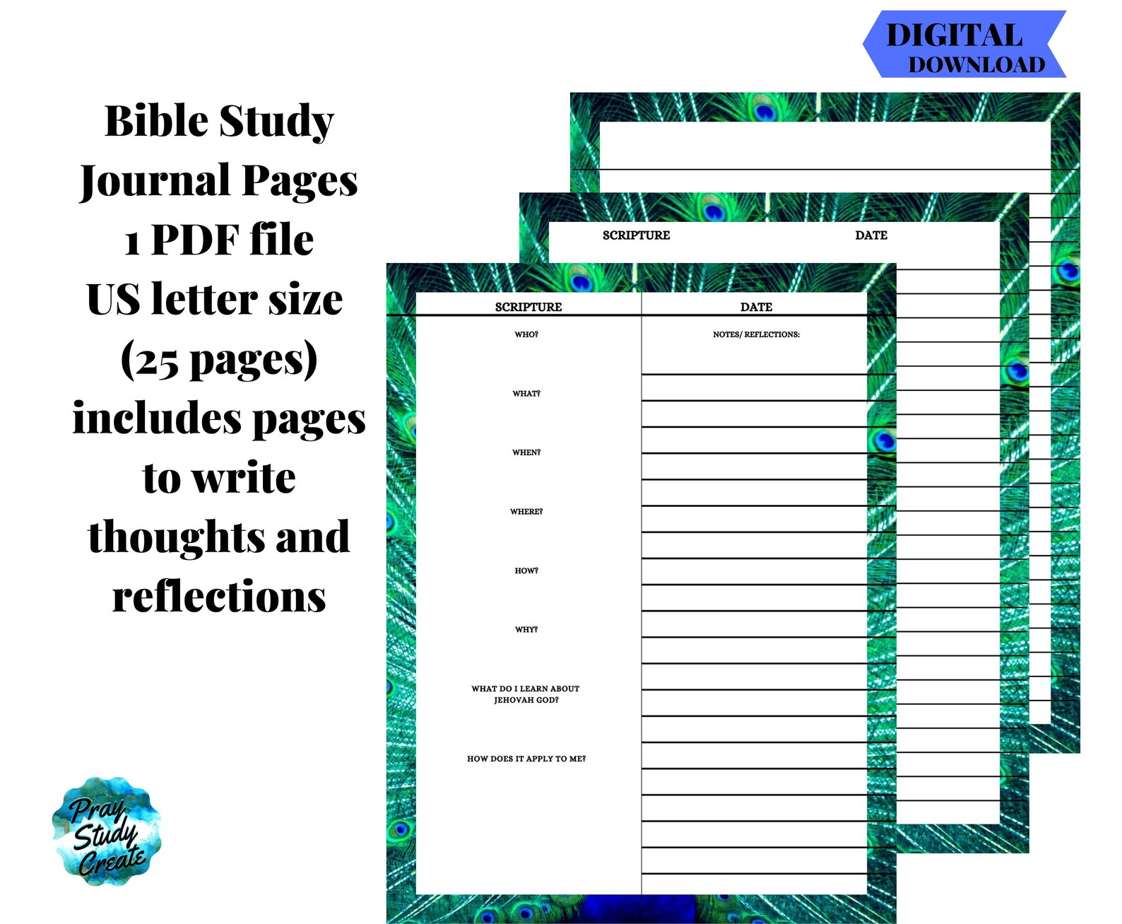 Printable Jehovah's Witness Personal Study Worksheet| JW Bible Study ...