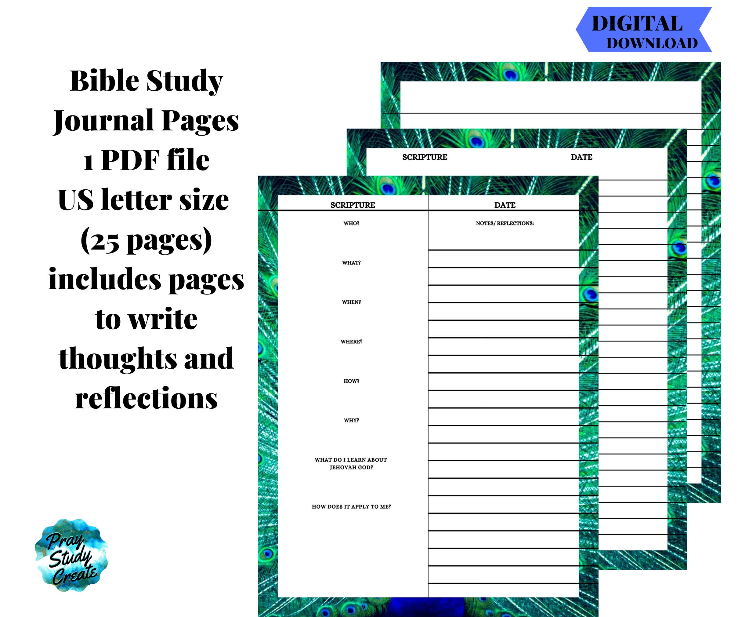 Printable Jehovah's Witness Personal Study Worksheet JW Bible Study ...