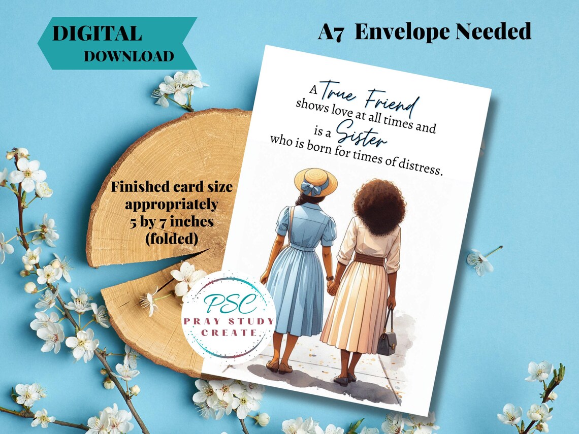 Printable Jehovah's Witness Friendship Gift Card| JW Card Download| 5x7 ...