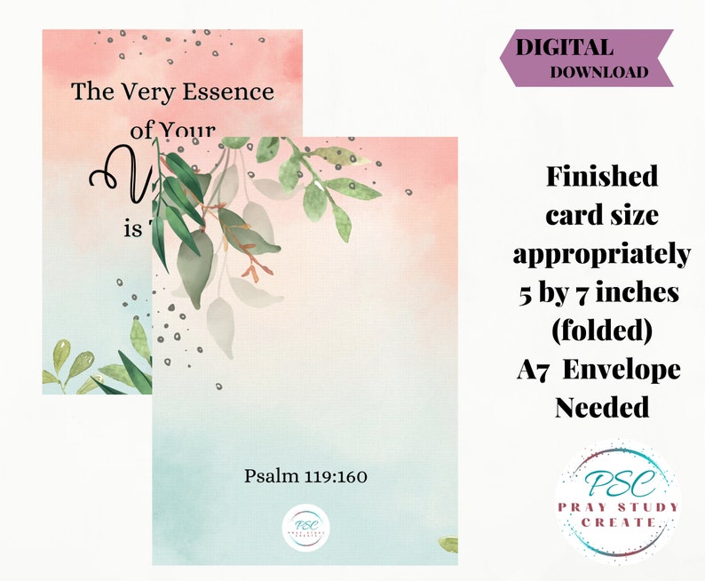 Printable Jehovah's Witness 2023 Year Text Greeting Card JW 2023 ...