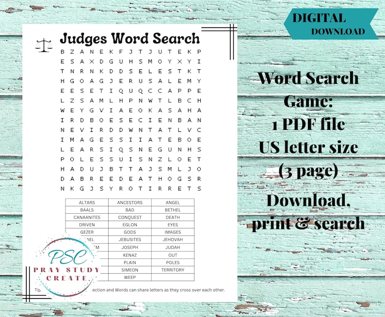 Printable JW Game Word Search, Jehovah's Witness Game for Kids, JW ...