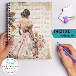 Printable Jehovah's Witness Junk Journal Paper, 6 Floral Digital ...