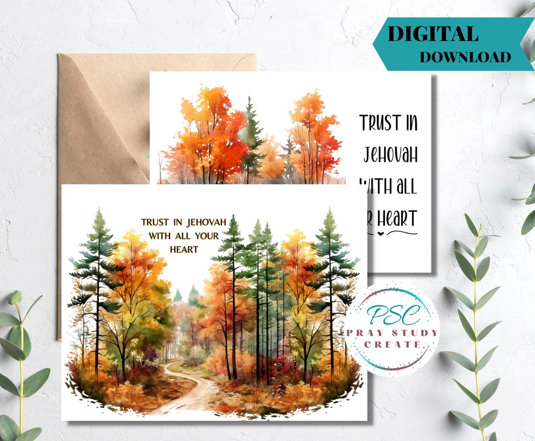 Printable Jehovah's Witness JW Greeting Card| Instant Download| 5x7 ...