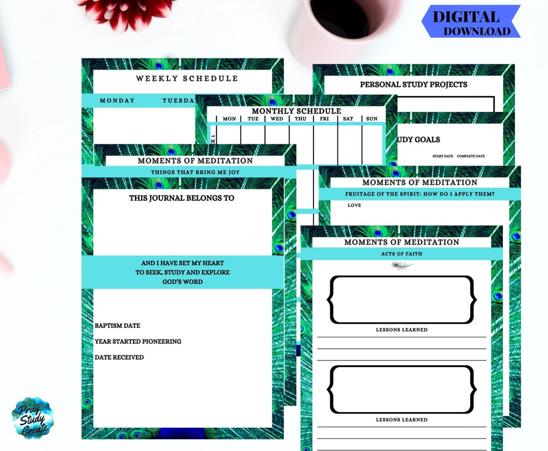 Printable Jehovah's Witness Personal Study Worksheet| JW Bible Study ...