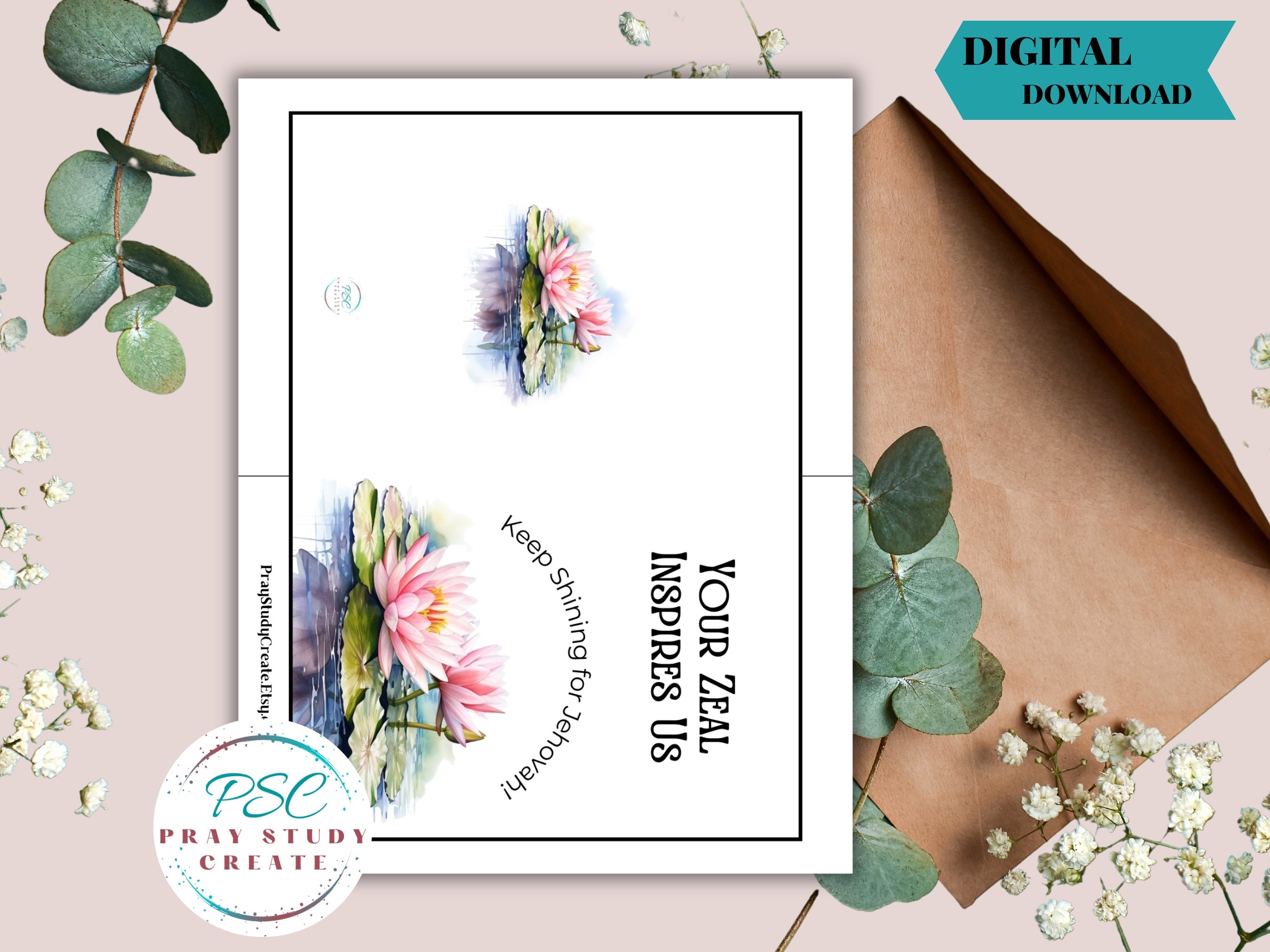 Printable Jehovah's Witness Pioneer Card, JW Card Digital ...