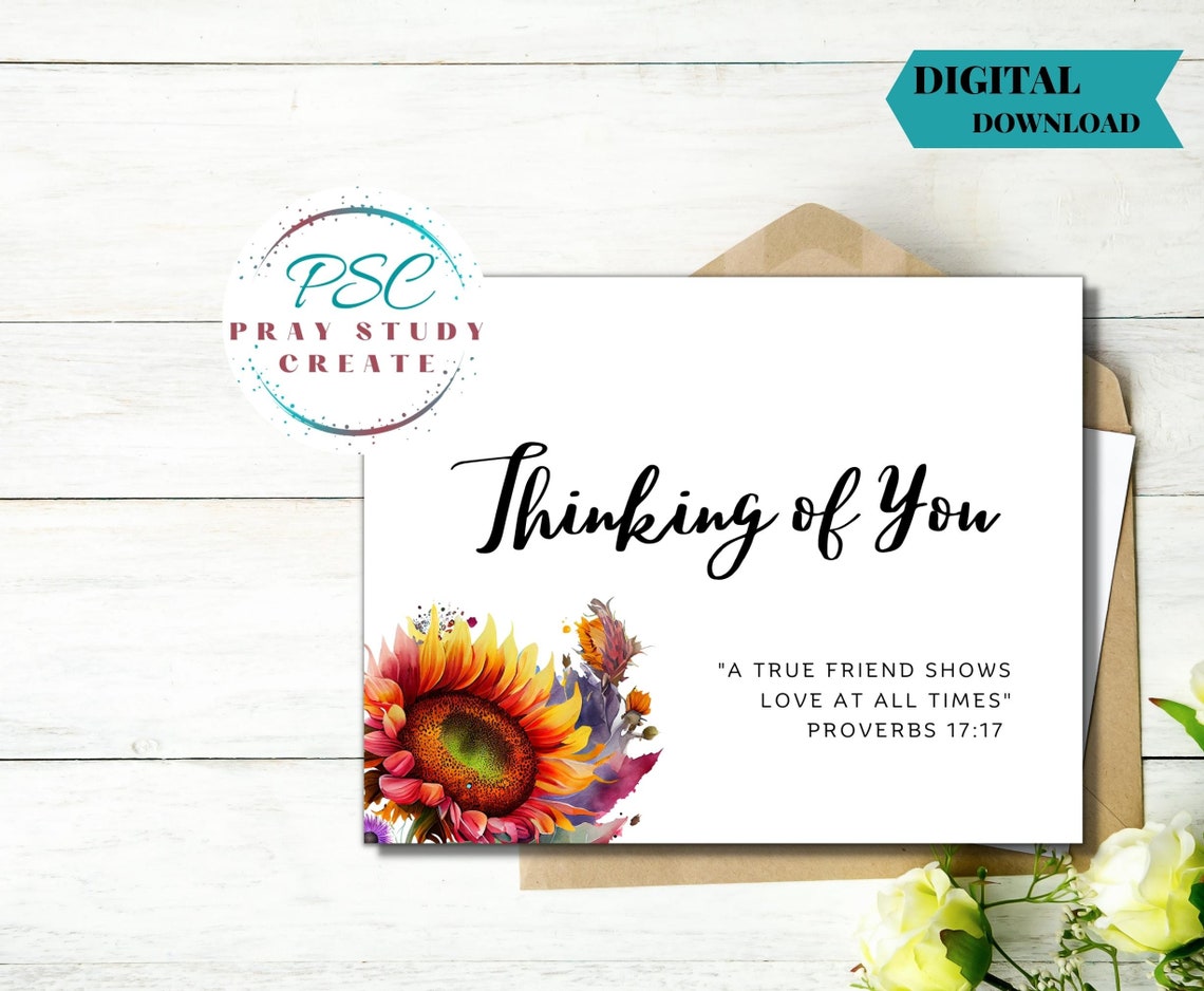 Printable Jehovah's Witness JW Thinking of You Greeting Card| Instant ...