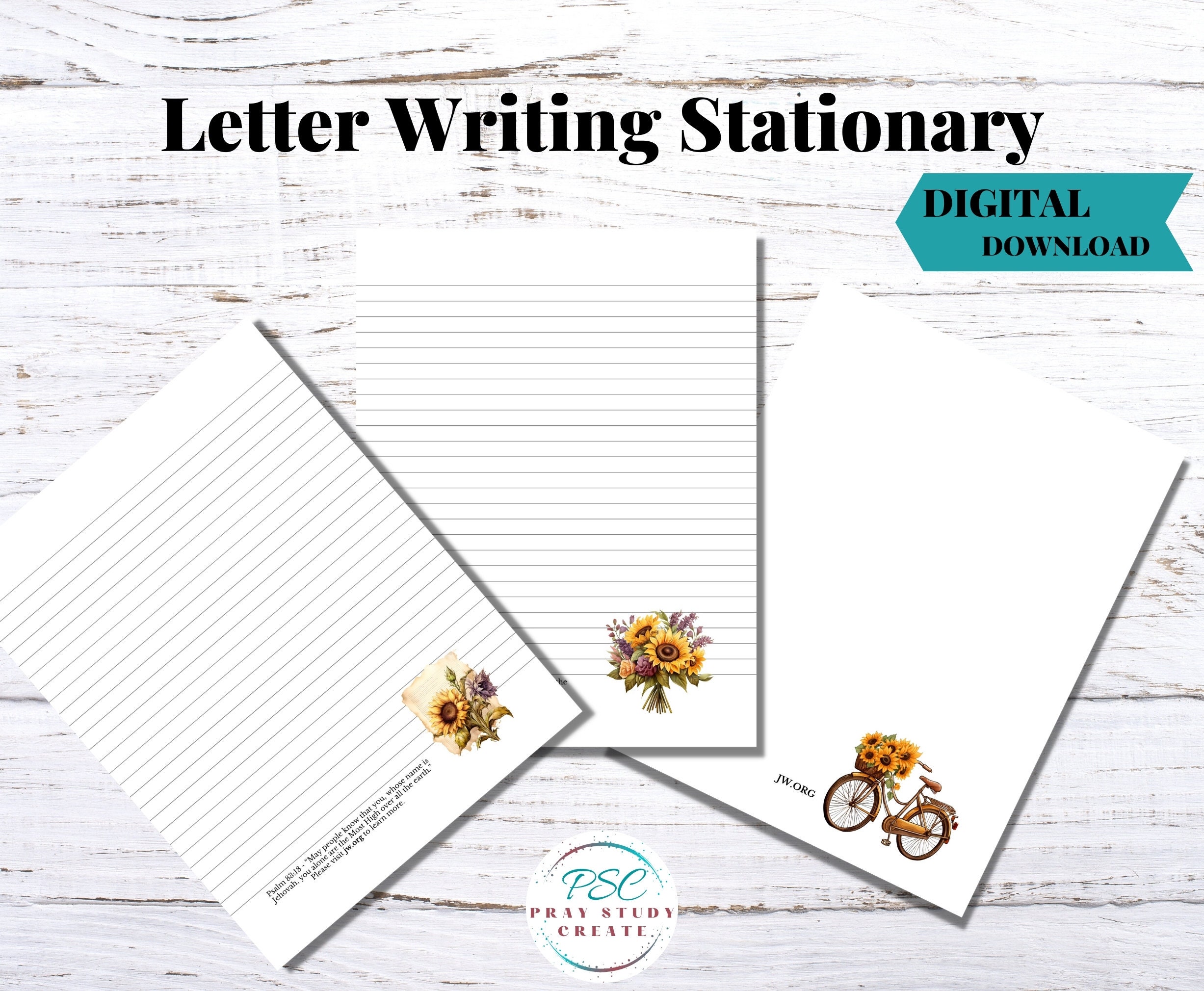 Printable Jehovah's Witness Letter Writing Paper Lined, Jw Printable ...