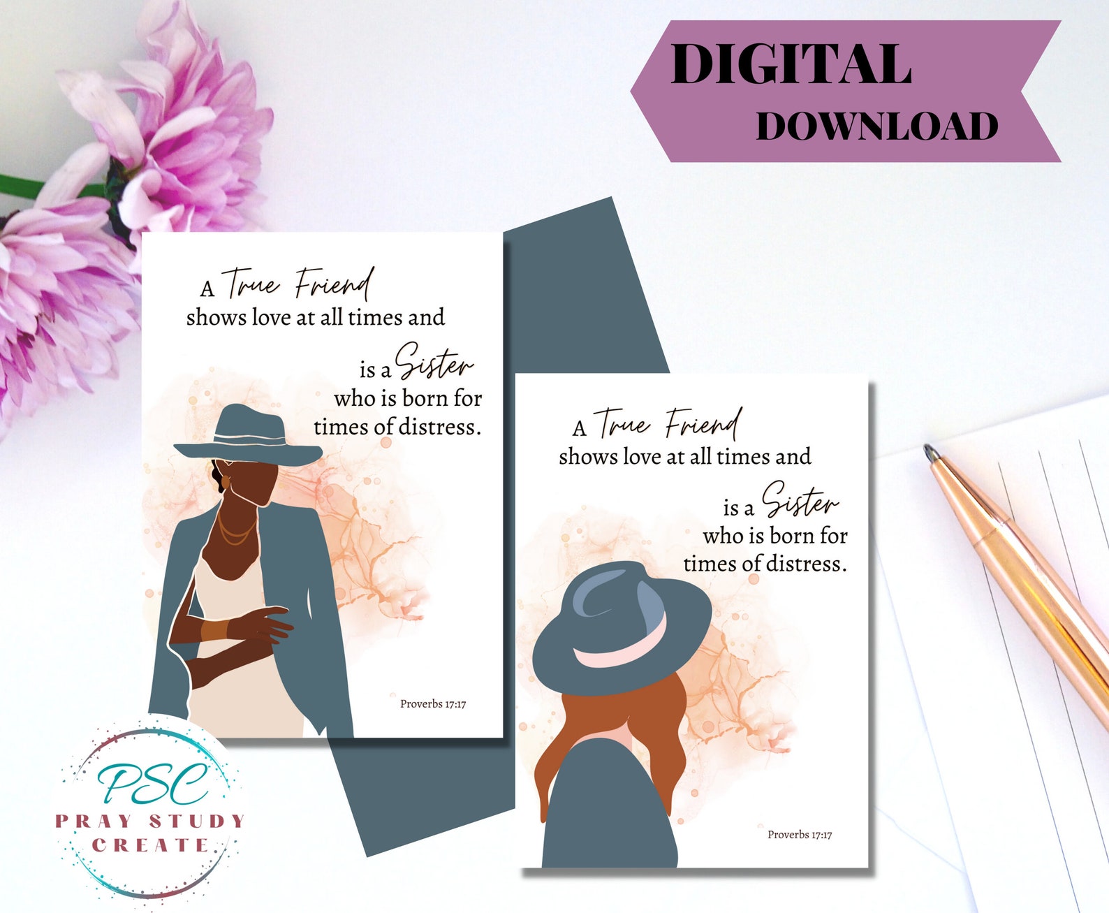 Printable Jehovah's Witness Friendship Gift Card| JW Card Download| 5x7 ...