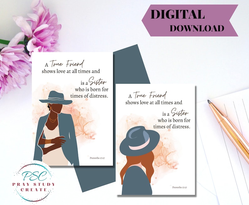 Printable Jehovah's Witness Friendship Gift Card| JW Card Download| 5x7 ...