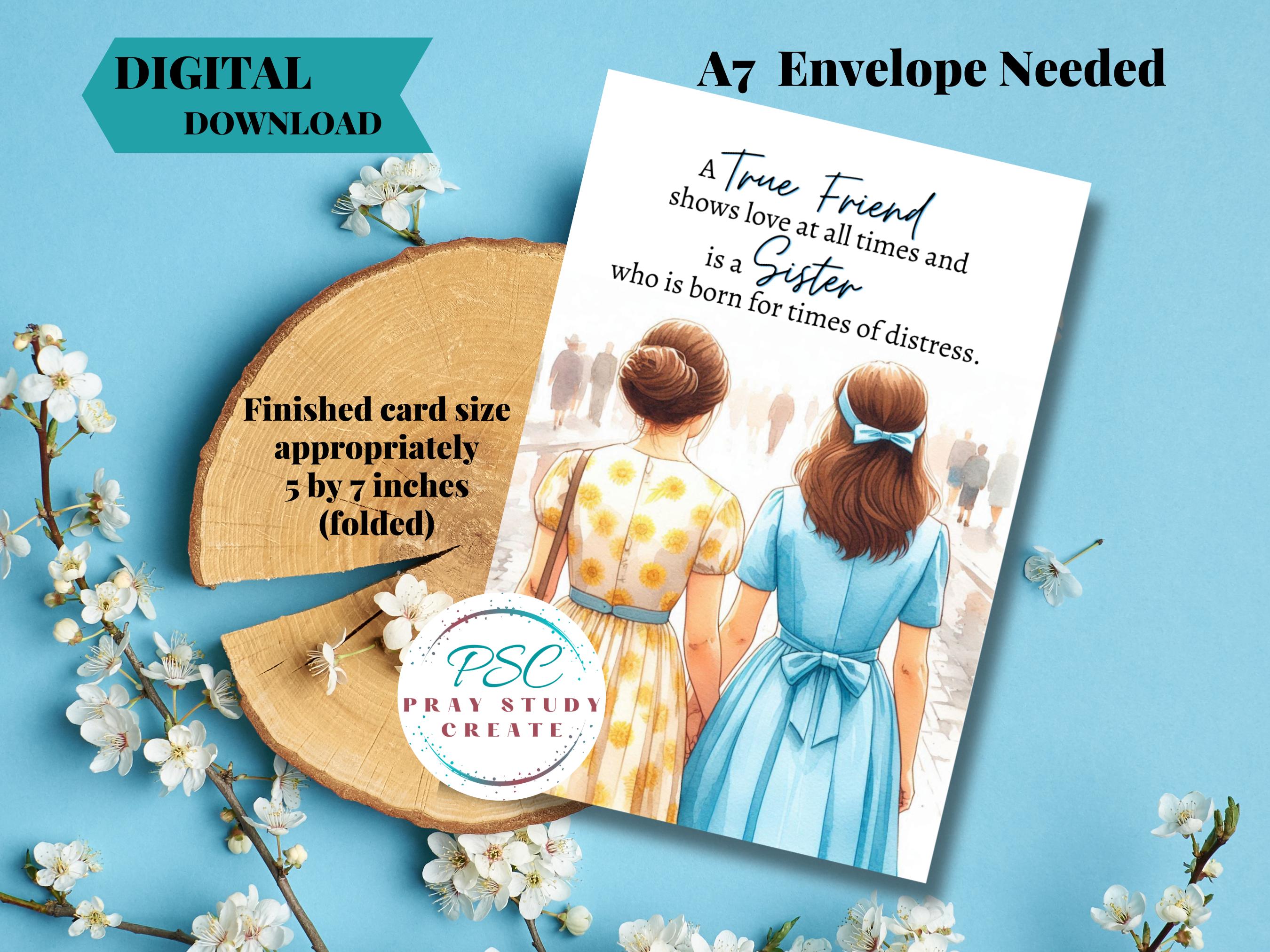 Printable Jehovah's Witness Friendship Gift Card| JW Card Download| 5x7 ...