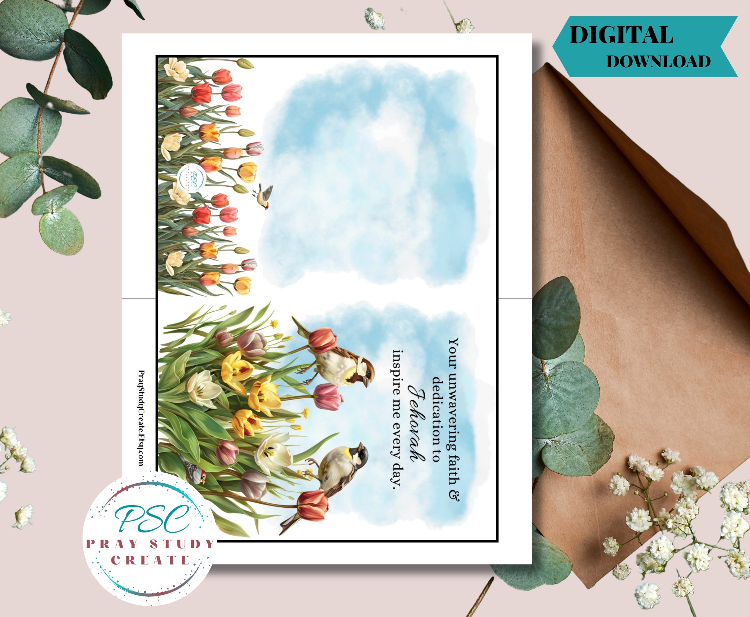 Printable Jehovah's Witness Greeting Card, JW Card to Encourage Jw ...