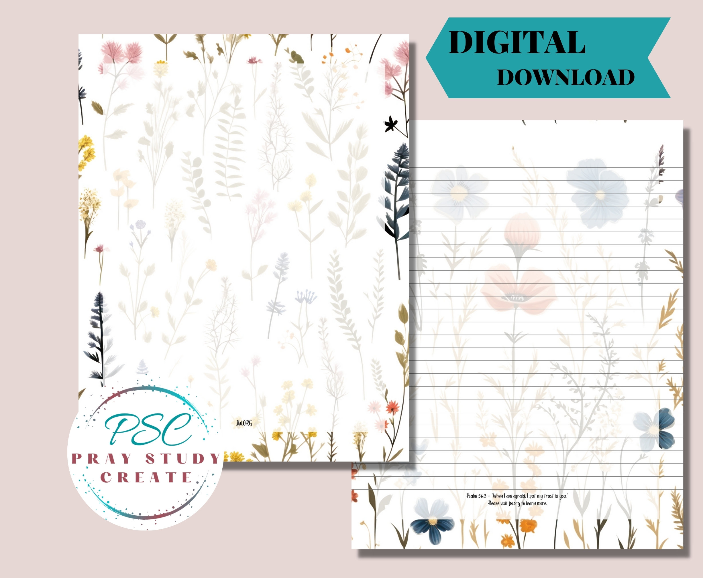 Printable Jehovah's Witness Letter Writing Paper Lined, Jw Printable ...