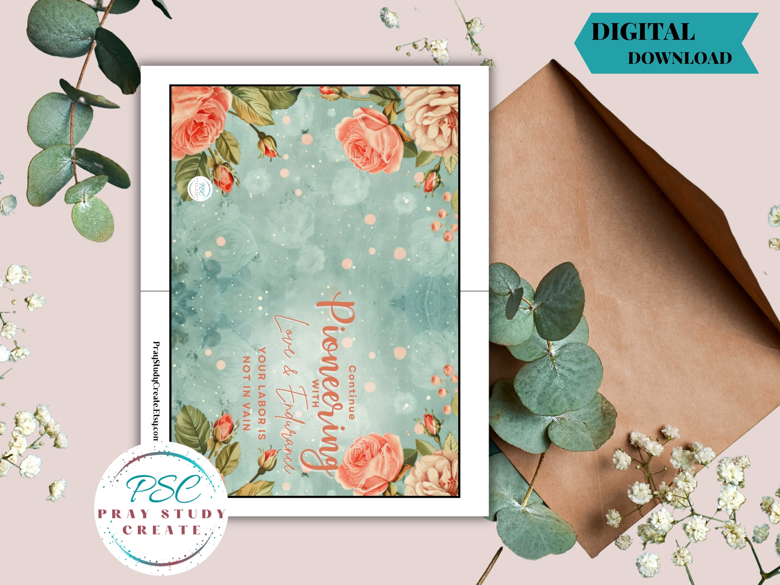 Printable Jehovah's Witness Pioneer Card, JW Card Digital ...