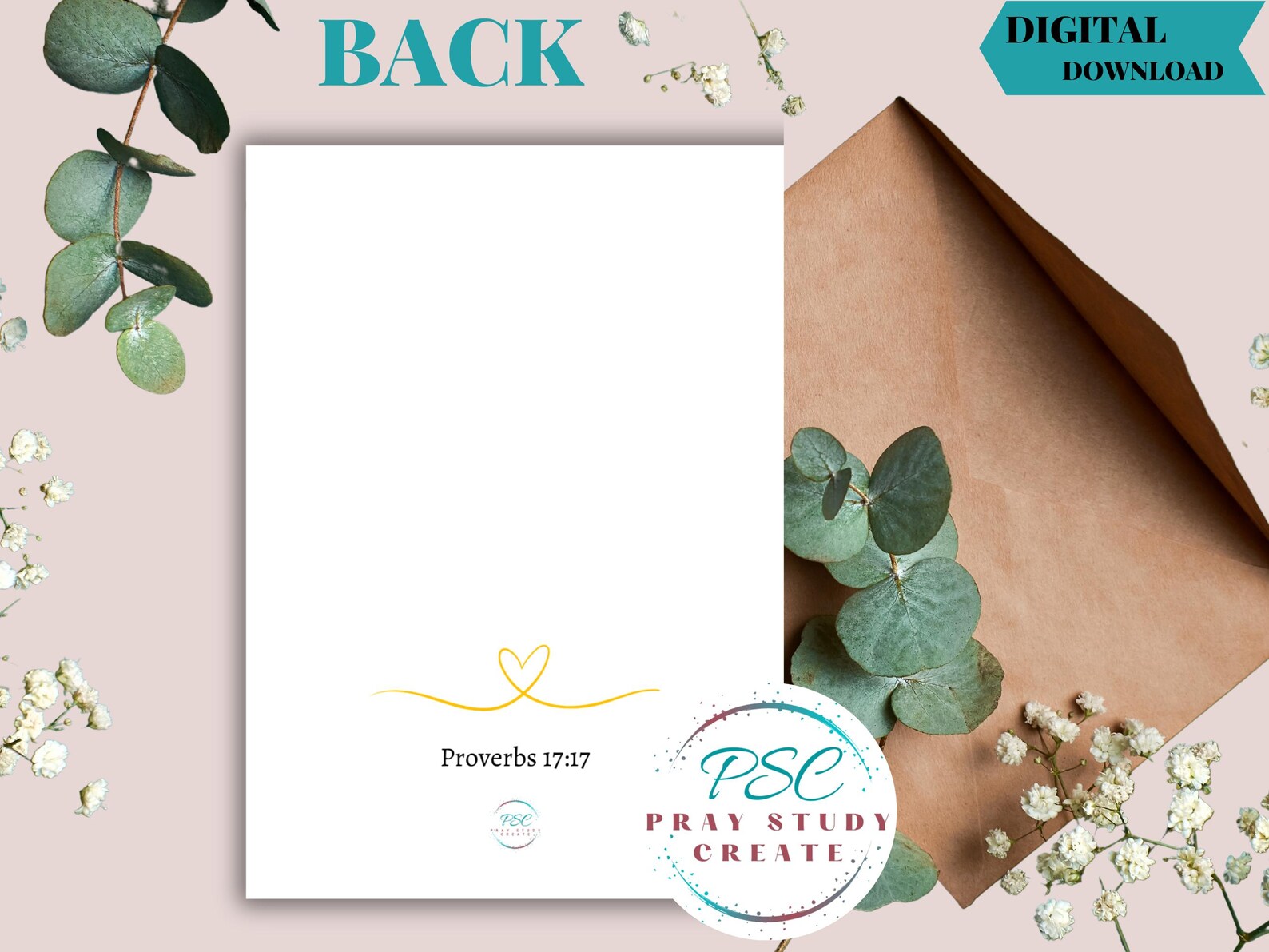 Printable Jehovah's Witness Friendship Gift Card| JW Card Download| 5x7 ...