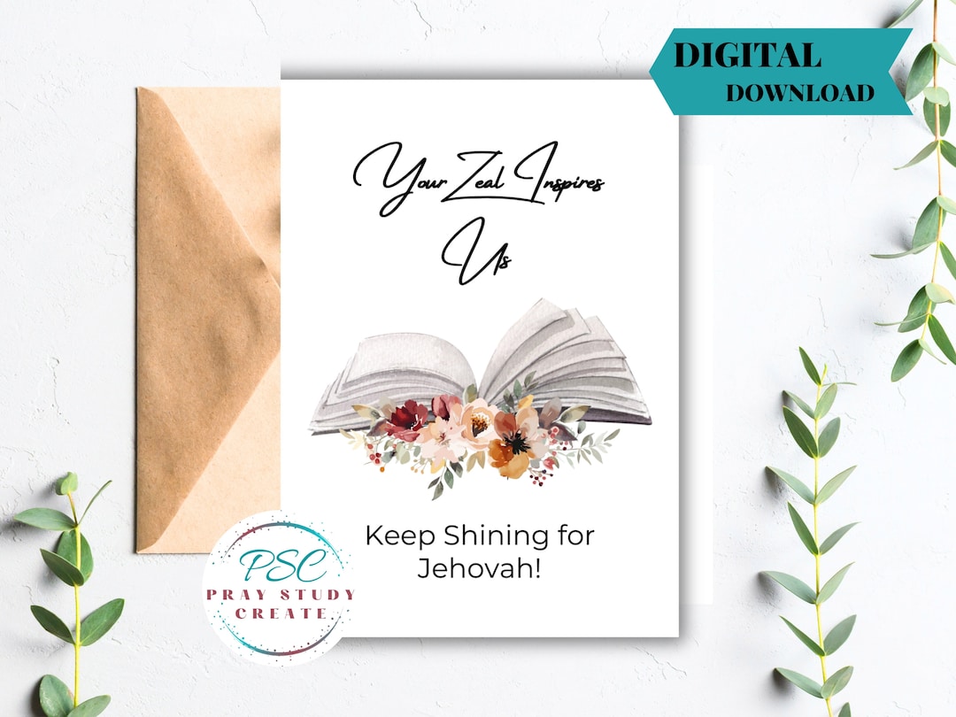 Printable Jehovah's Witness Pioneer Card, JW Card Digital ...