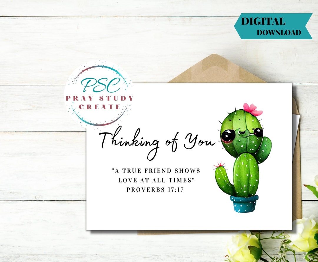 Printable Jehovah's Witness JW Thinking of You Greeting Card| Instant ...