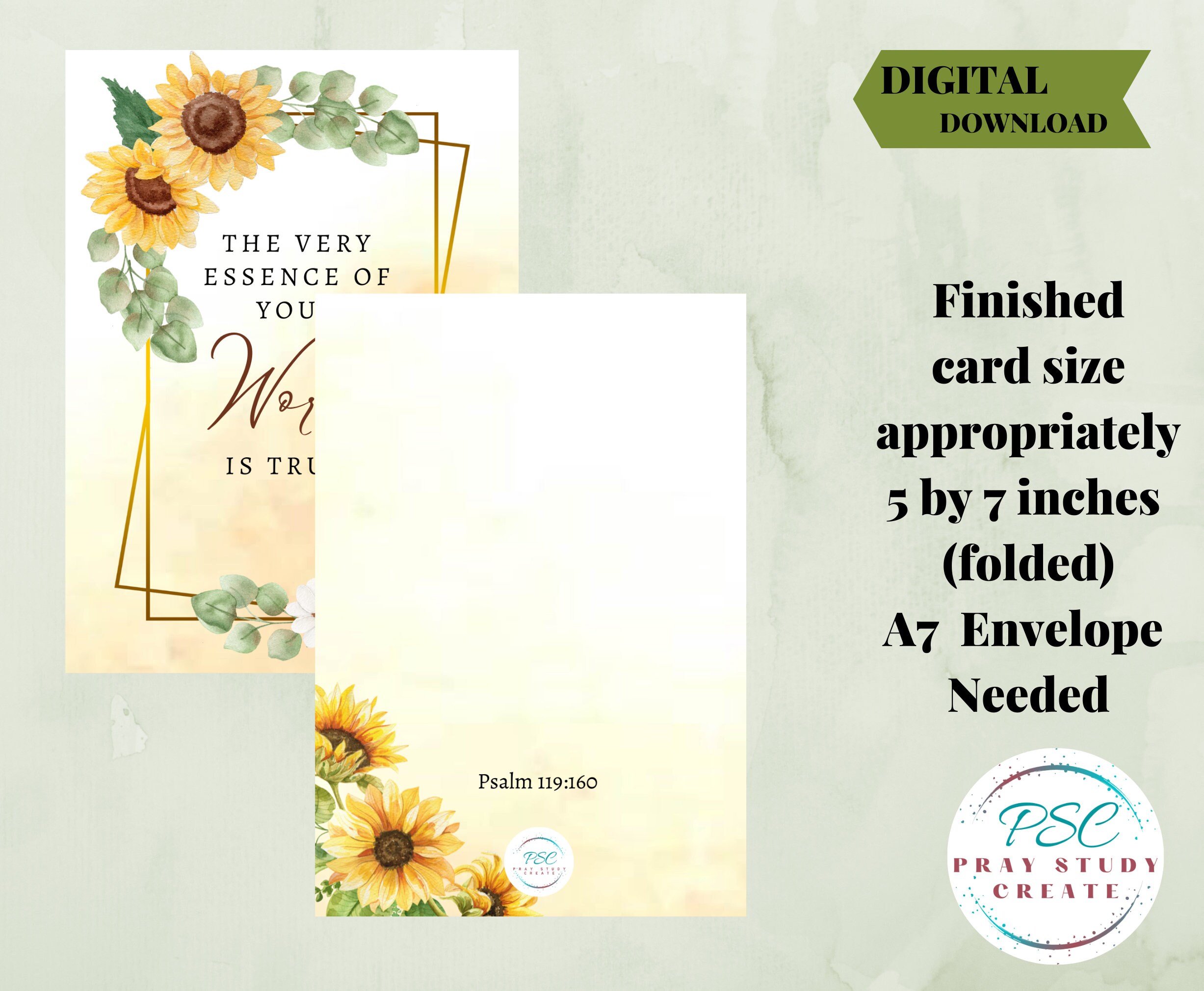 Printable Jehovah's Witness 2023 Year Text Greeting Card| JW 2023 ...