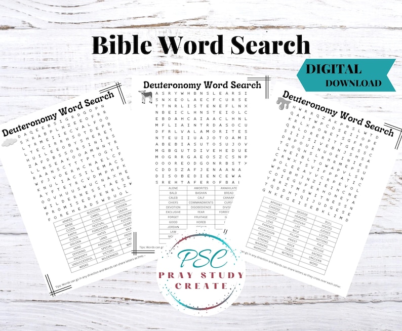 JW Game Word Search -deuteronomy, Jehovah's Witness Game for Kids, JW ...