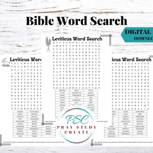 JW Game Word Search -leviticus, Jehovah's Witness Game for Kids, JW ...