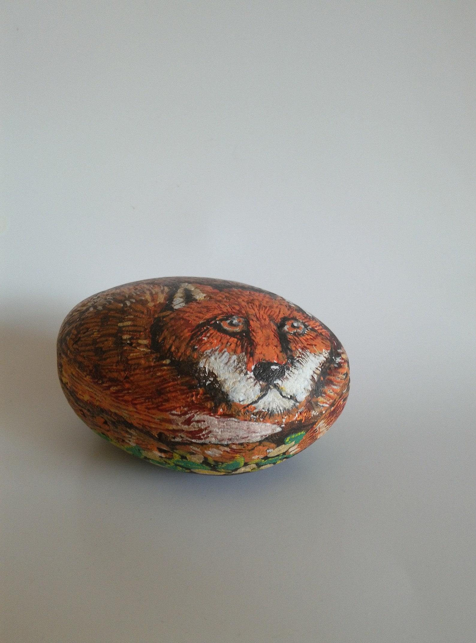Fox Painted Rock fox art fox gift fox pebble fox | Etsy