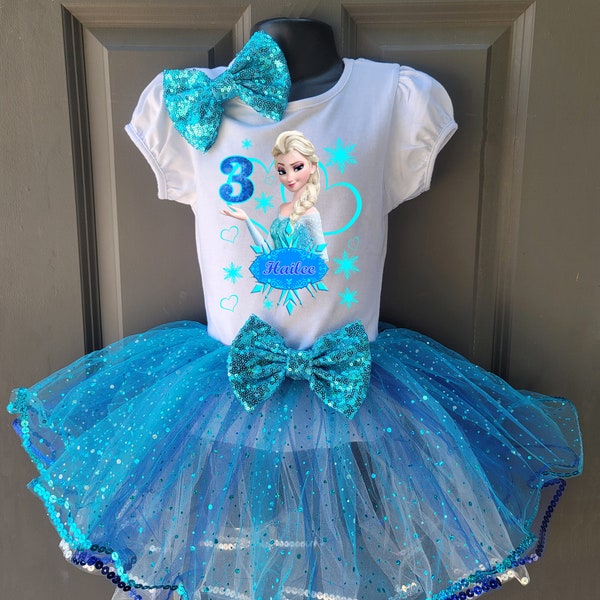 Queen Elsa Tutu - Etsy