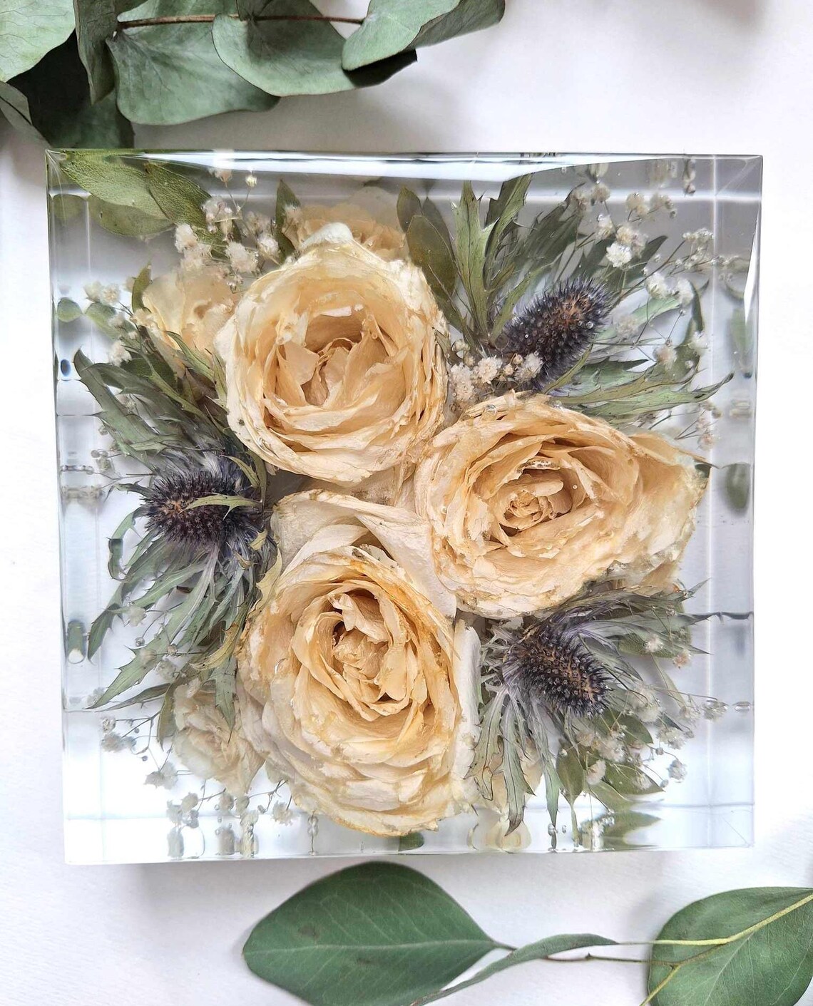Floral Preservation Resin Square/floral Preservation/dried Flowers ...