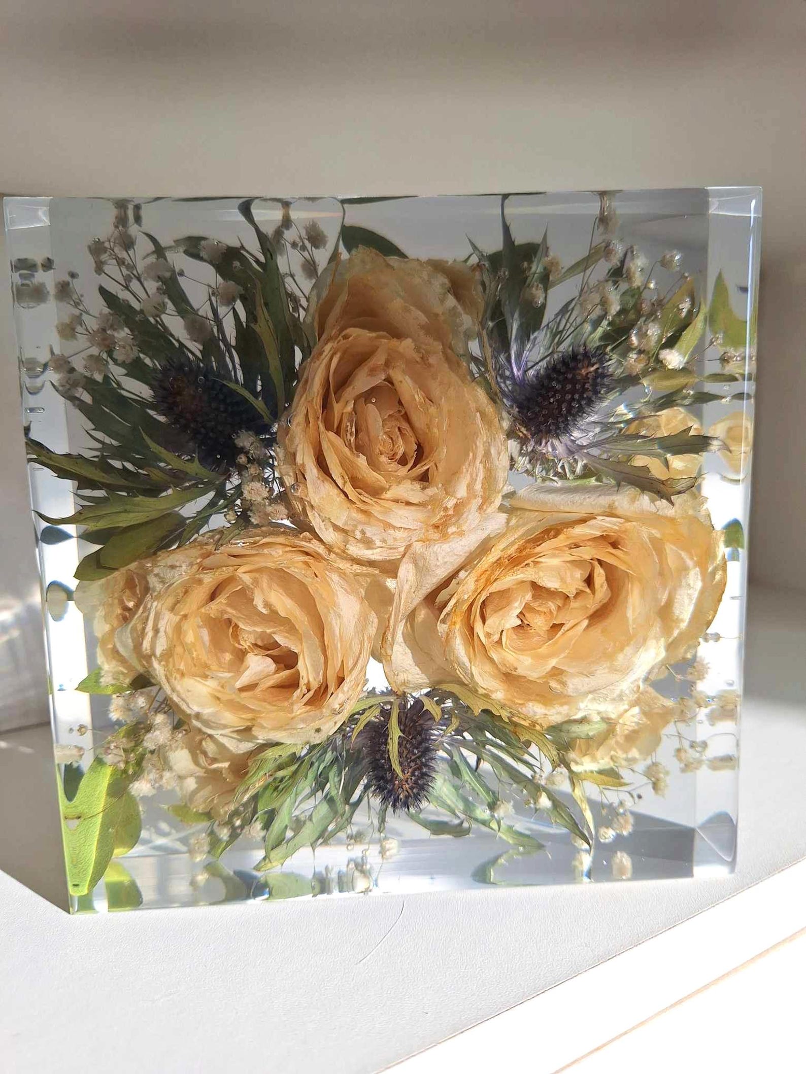 Floral Preservation Resin Square/floral Preservation/dried Flowers ...