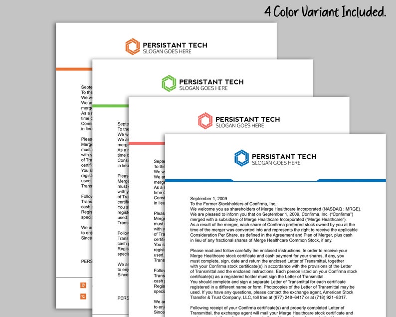 Letterhead Template Photoshop Editable, Pdf Printable, Business ...