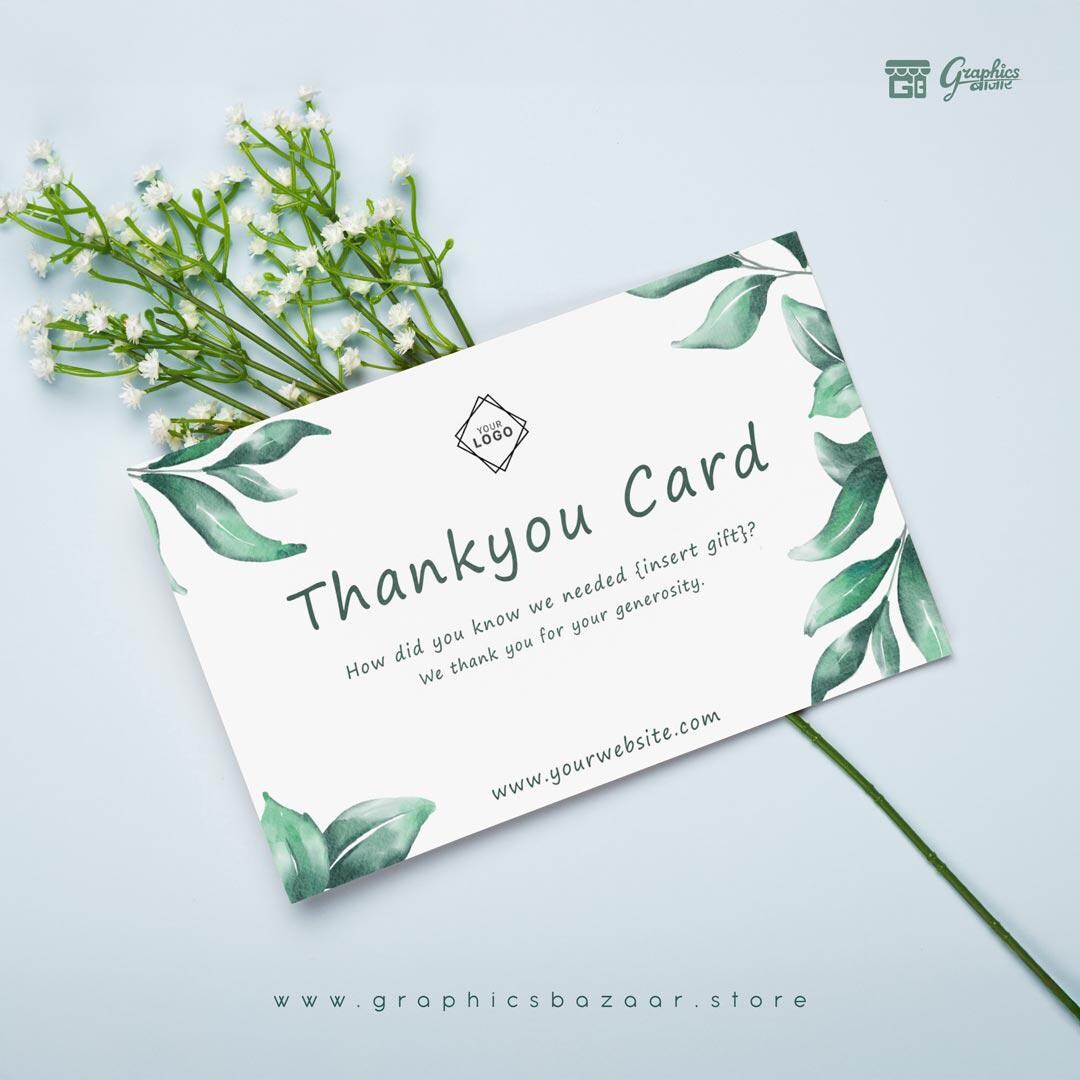 Thankyou Gift Card Template | Printable | Editable | DIY | Customizable ...