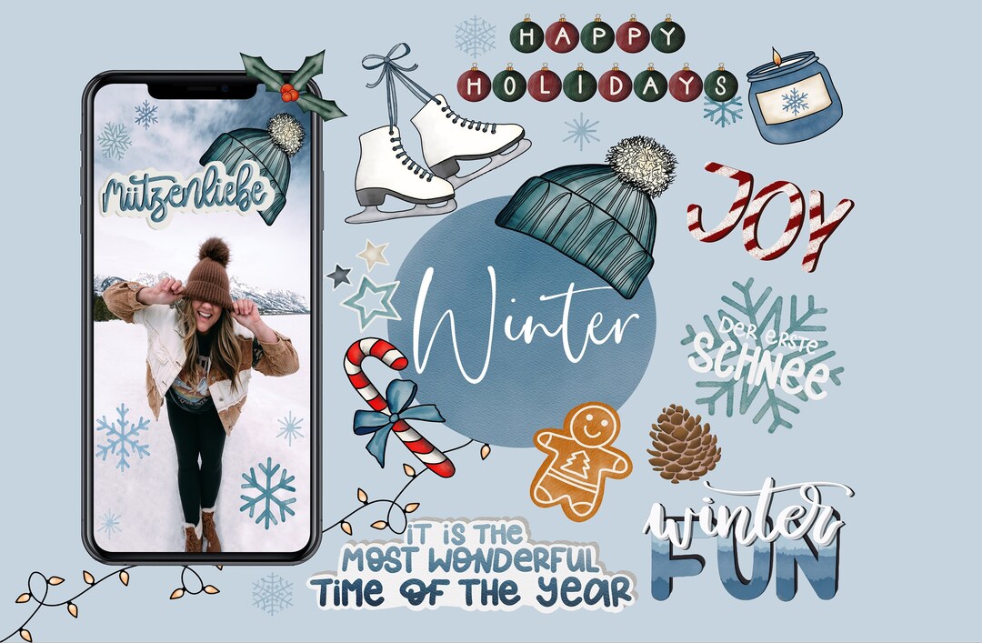 100 Story Stickers for Winter - for Instagram Stories About Winter ...