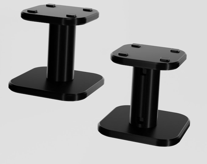 Desktop Speaker Stands x2 Bookshelf Wedge Risers 15 Degrees Incline ...