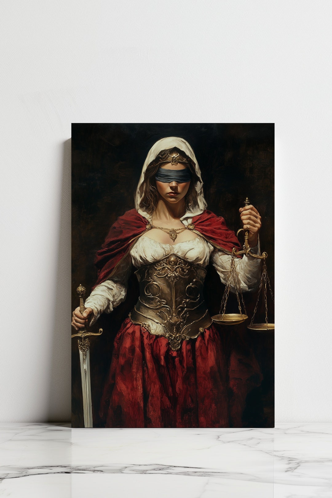 Lady Justice Themis Canvas Print: Law Office Wall Art - Etsy