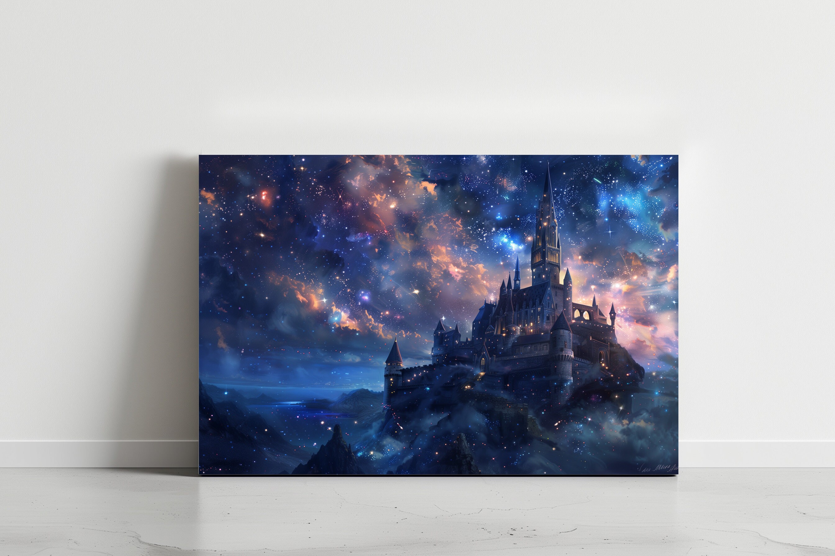 Wizard Castle in Space II, Castle Wizarding Inspired Poster, Wizard ...