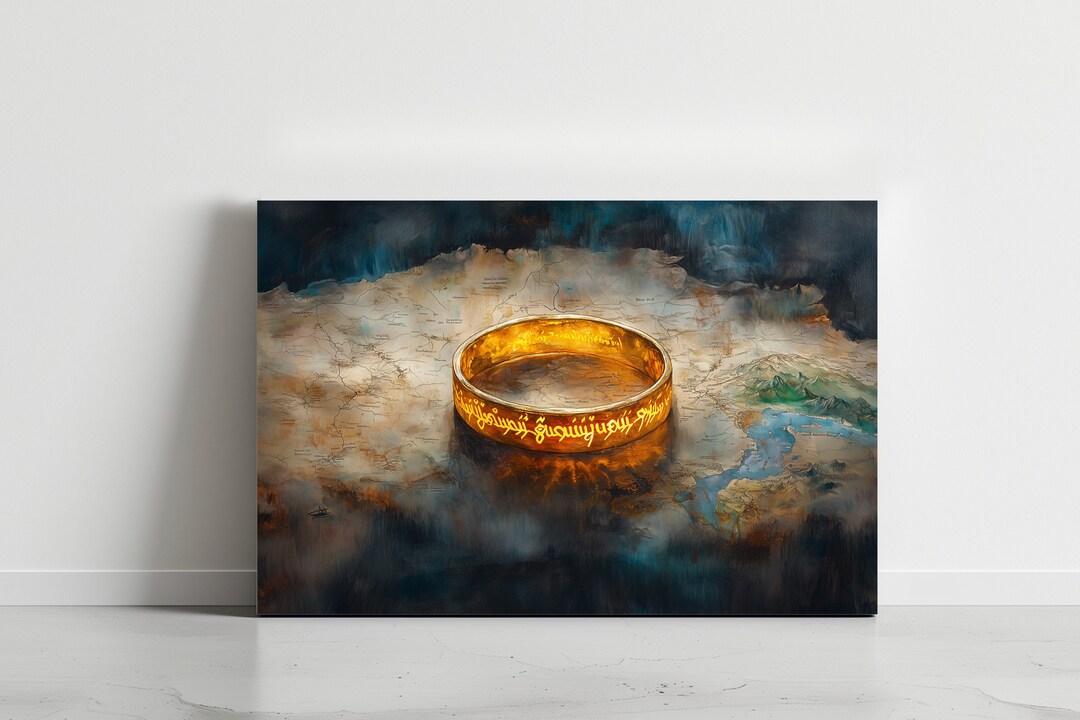 Ring of Power, Enchanted Ring, Lord of the Rings Inspired Poster, Magic ...