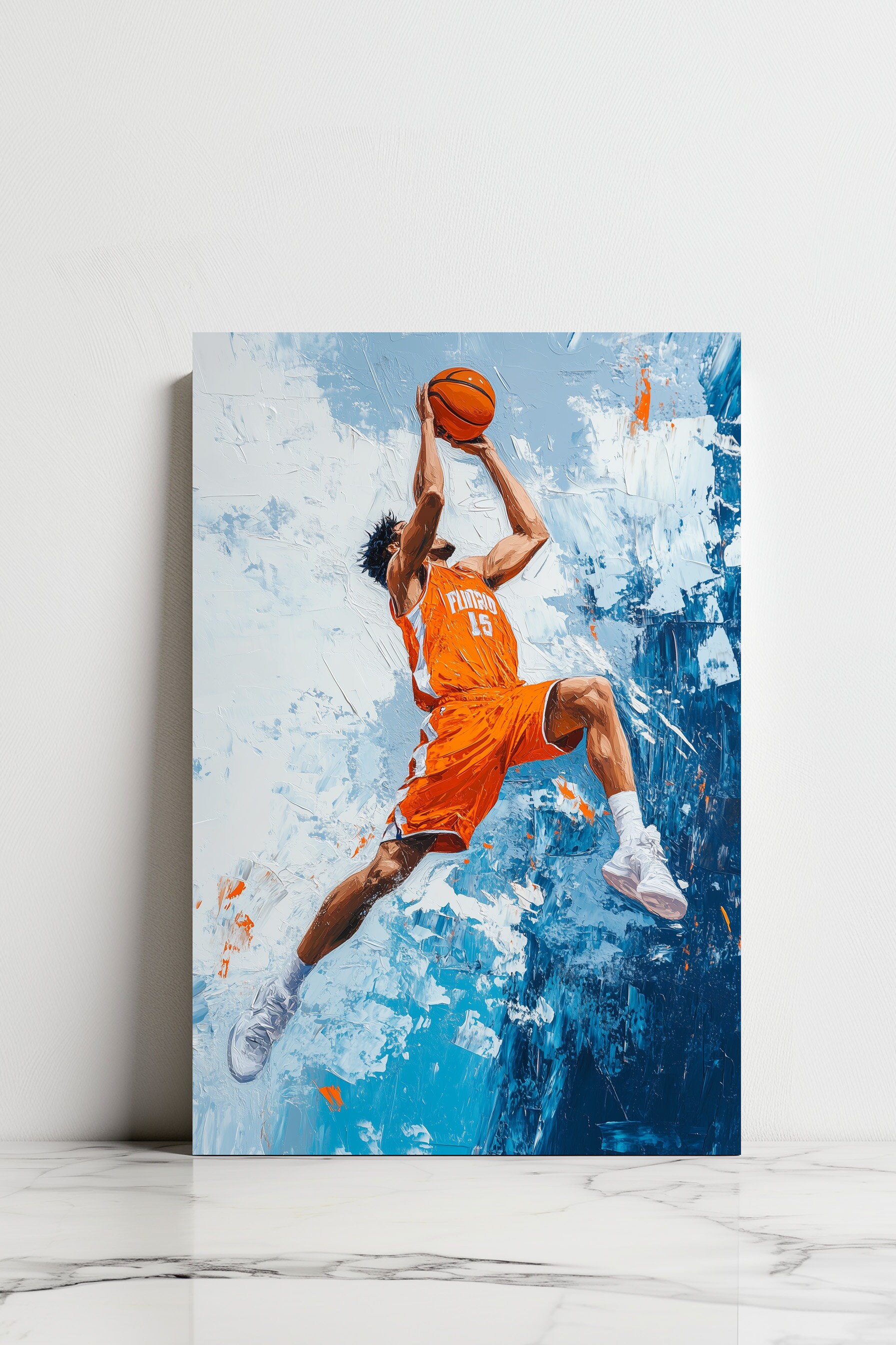Basketball Player Abstract Wall Art, Sport, Basketball, Abstract Print ...