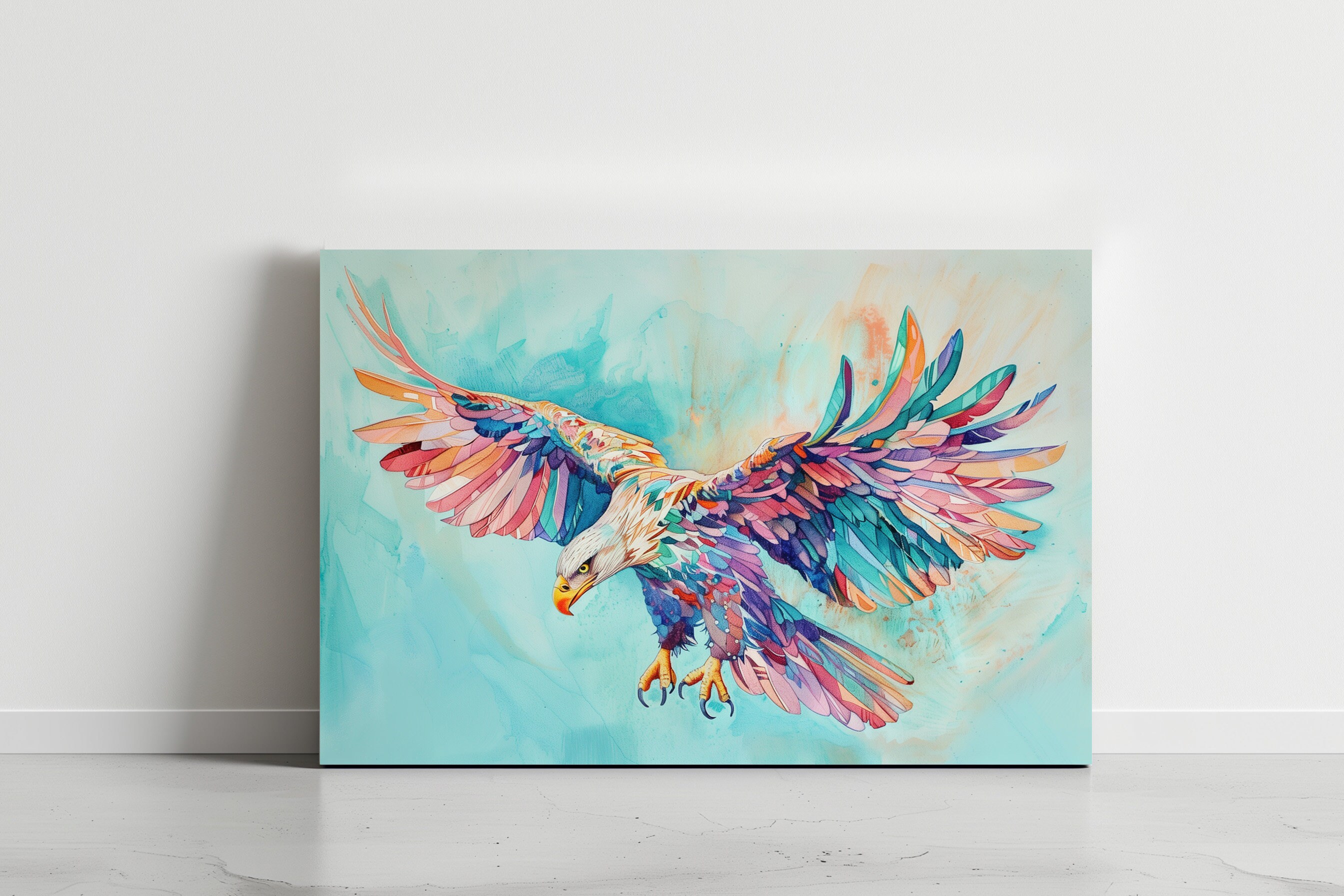 Eagle Wall Decor, Soaring Eagle, Canvas, Poster, Wildlife Art, Wild ...