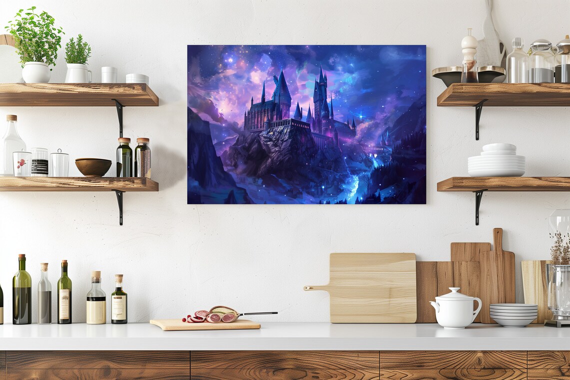 Wizard Castle in Space VII, Castle Wizarding Inspired Poster, Wizard ...