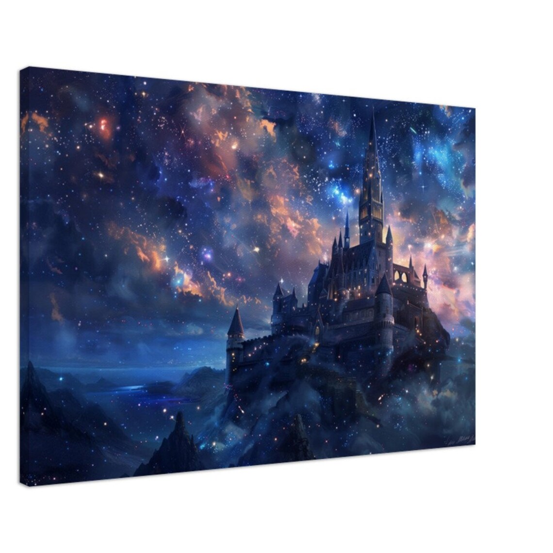 Wizard Castle in Space II, Castle Wizarding Inspired Poster, Wizard ...