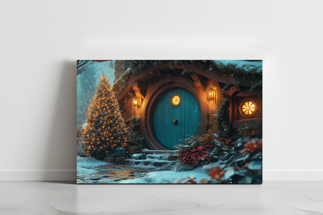 Hobbit Hole, Christmas Winter, Hobbit House, Lord of the Rings Inspired ...