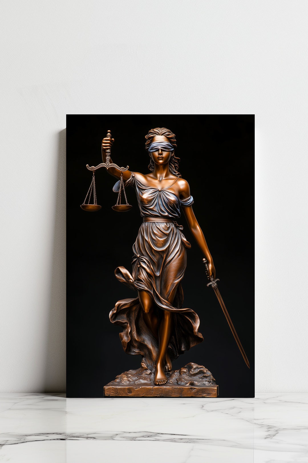 Lady Justice Themis Canvas Print: Law Office Wall Art - Etsy