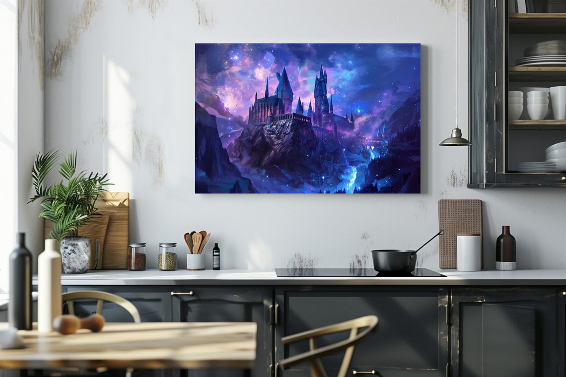 Wizard Castle in Space VII, Castle Wizarding Inspired Poster, Wizard ...