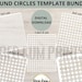 5 Sizes Round Circles Template Bundle, Digital Download, Label Sticker ...