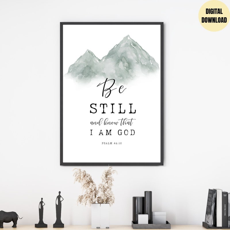 Be Still Printable - Etsy