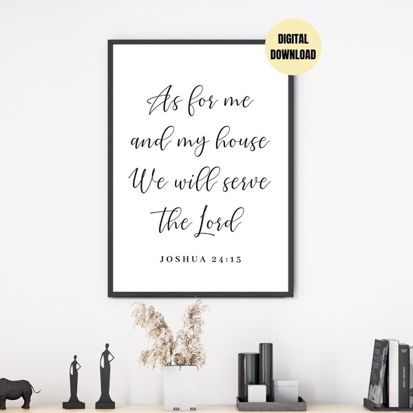 As for Me and My House - Etsy