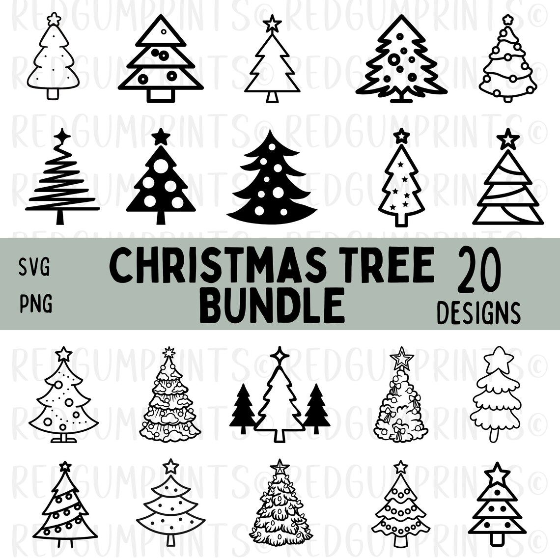 Christmas Tree SVG Cricut Cut Files Tree Svg Cricut - Etsy