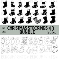 Stocking Svg - Etsy