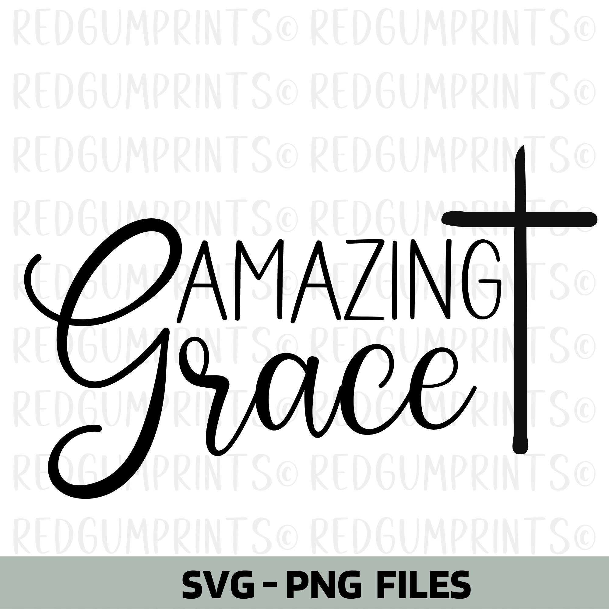 Amazing Grace SVG Religious SVG Christian SVG Cricut Cut - Etsy